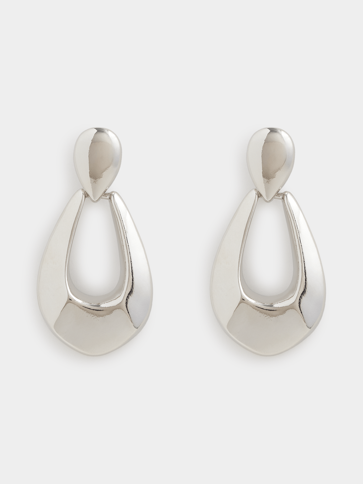 The FIX Women's Silver Long Drop Earrings | Bash