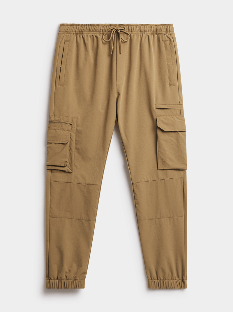 Markham Men's Styled Multi Fabric Neutral Utility Pant | Bash