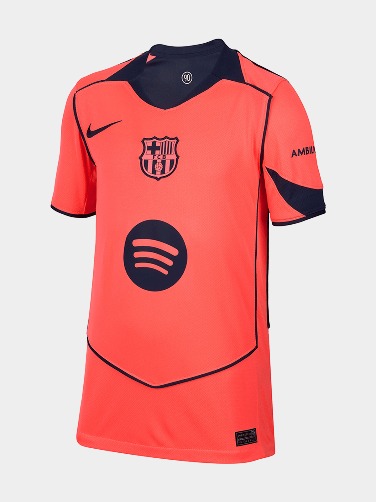 Nike Youth Barcelona 3rd 25/26 Mango/Navy Stadium Jersey | Bash