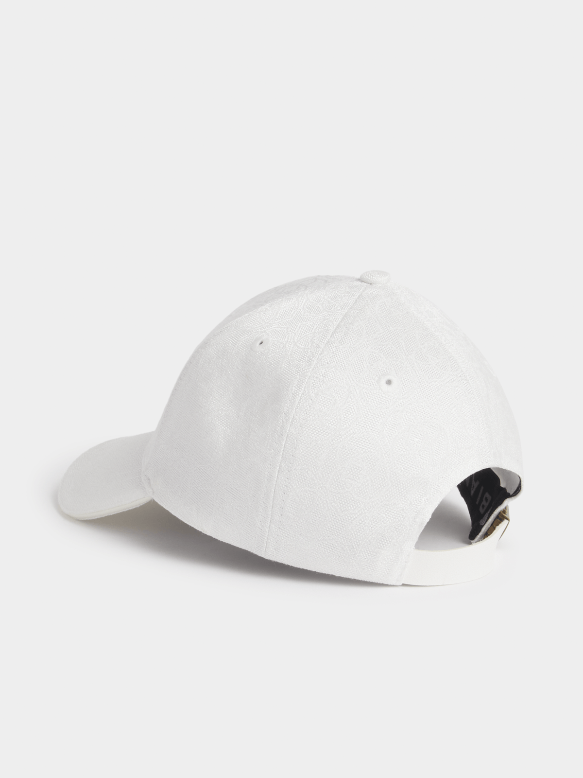 Fabiani Men's White Fiore Monogram Jacquard Cap | Bash