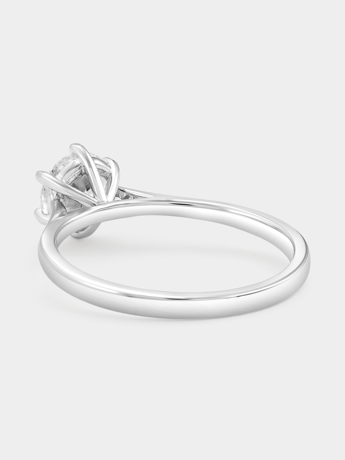 Cheté Sterling Silver Cubic Zirconia Round Solitaire Ring | Bash