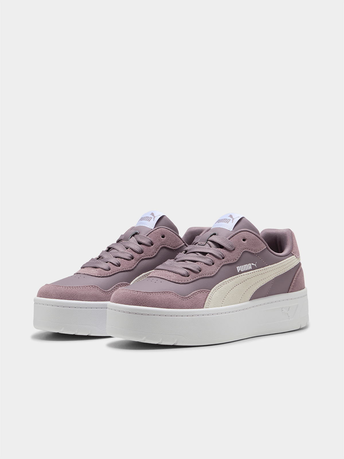Women's Puma Court Lally Skye SD Purple/White Sneaker | Bash