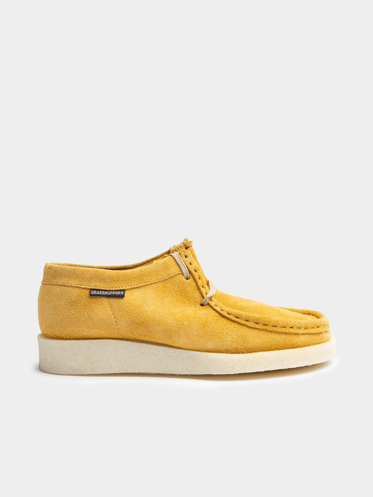 Mens Grasshopper Moccasin Suede Yellow Shoe | Bash