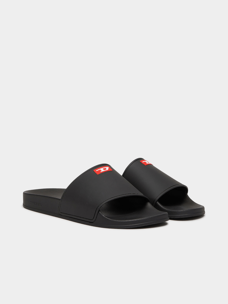 Men's Diesel Black Sa-Swim Pool Slides | Bash