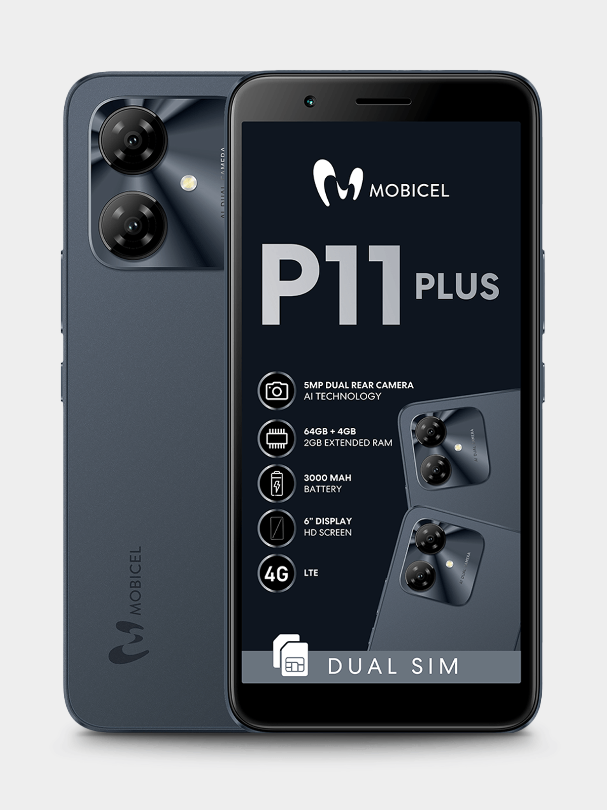 Mobicel P11 PLUS 32GB Dual Sim - Vodacom (Network Locked) | Bash