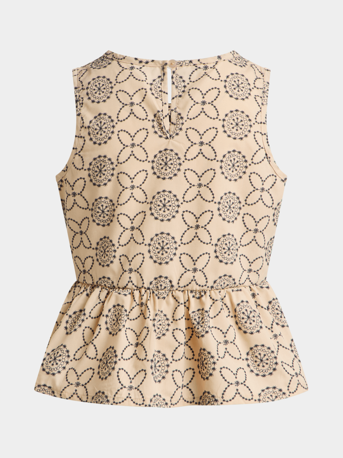 Jet Older Girls Stone Puff Print Bow Peplum Top | Bash