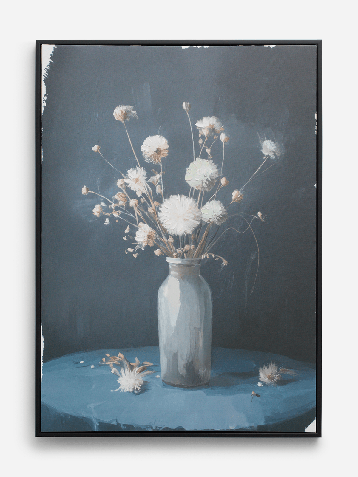 Jet Home Blue Flower In A Vase Wall Art | Bash