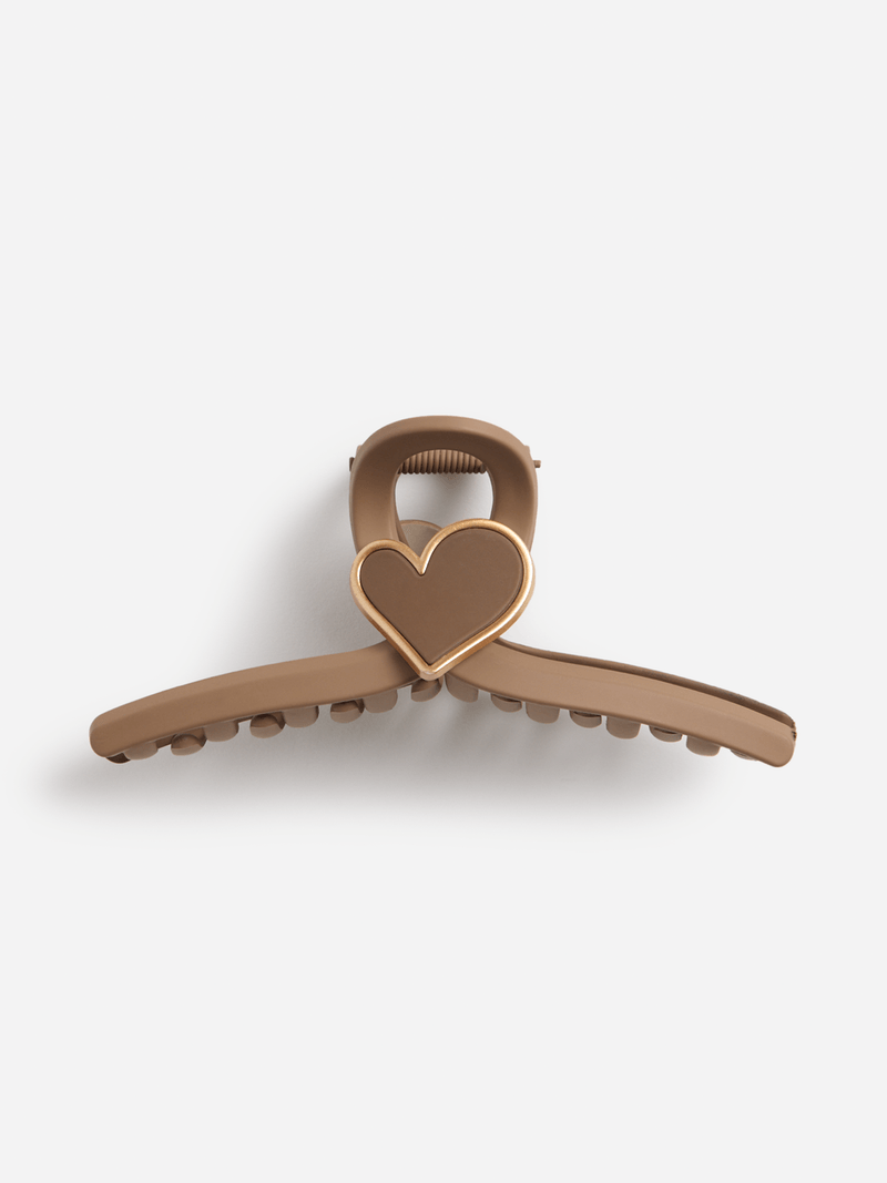 Beauty Box -Wild Coll - Heart Claw Clip - Brown | Bash