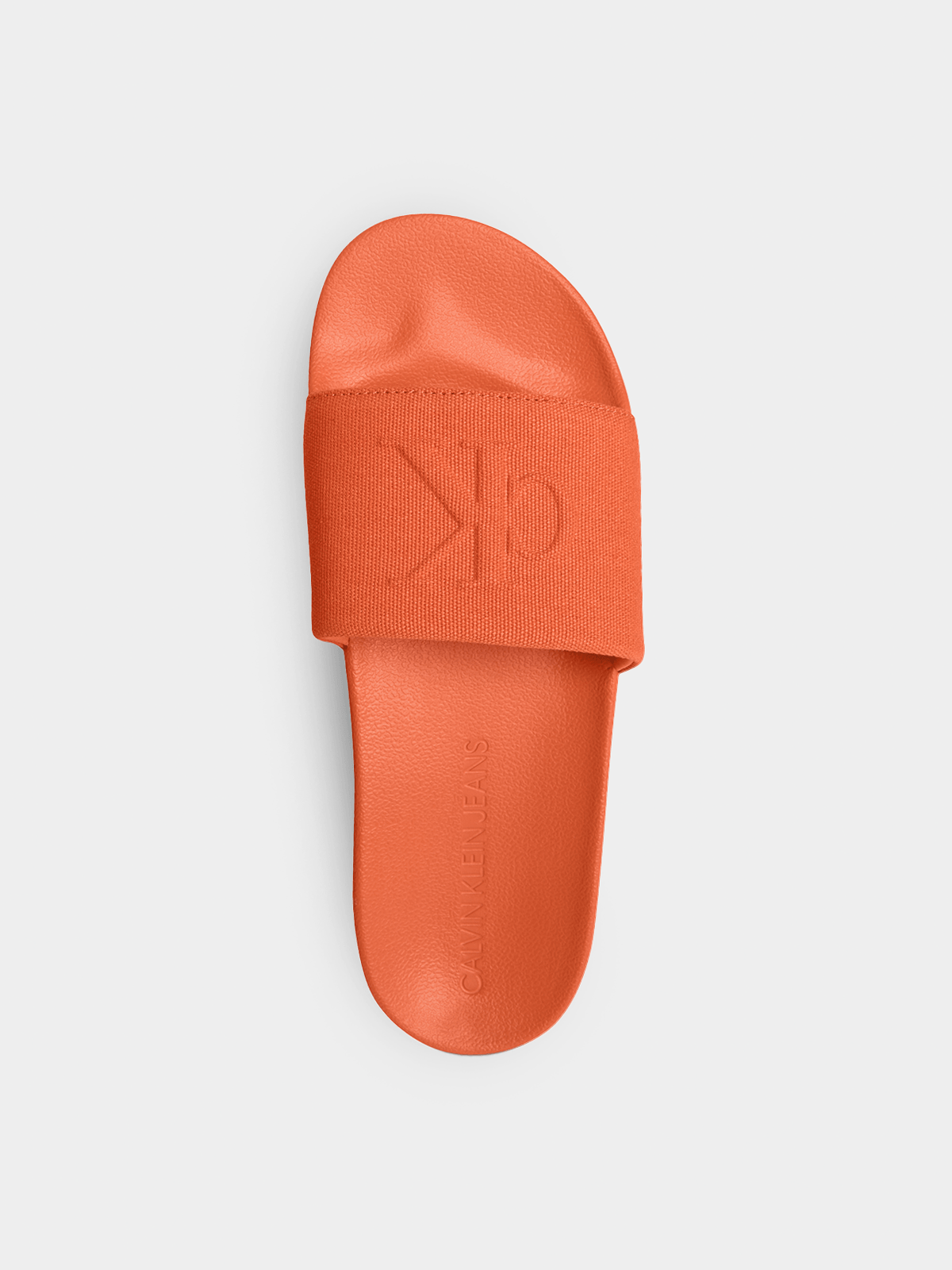 Men's Calvin Klein Orange Slide Hf Mono Cv | Bash