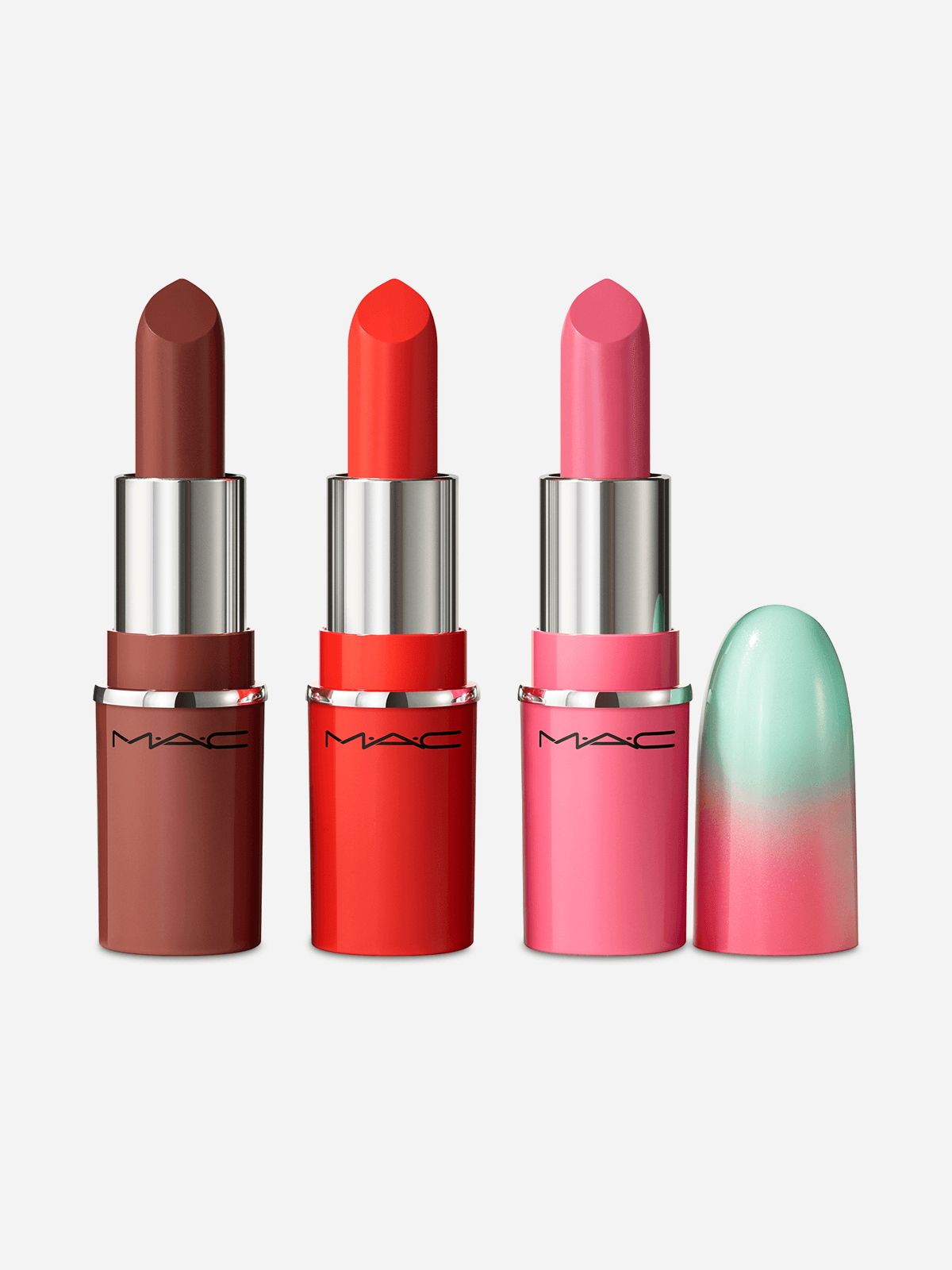 MAC Wildest Gleams Mini Lustreglass Lip Trio: Brights Gift Set | Bash