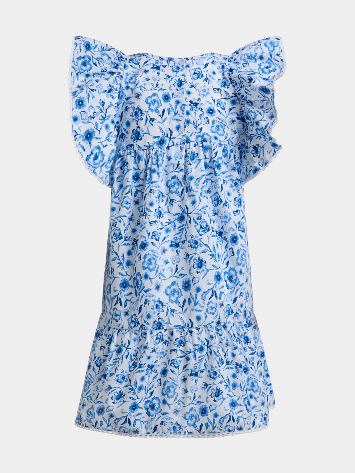 Jet Older Girls Blue Flutter Sleeve Dress | Bash