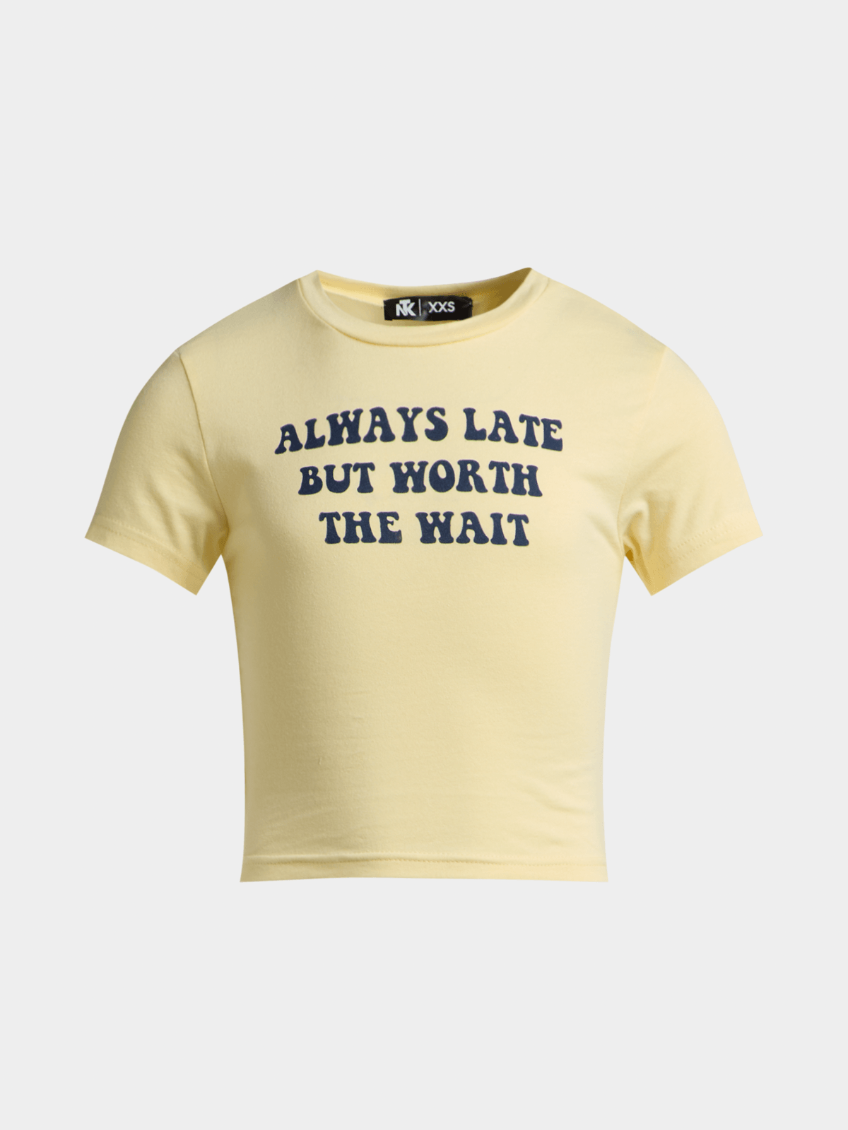 Jet Teen Girls Yellow Slogan Shrunken T-shirt | Bash