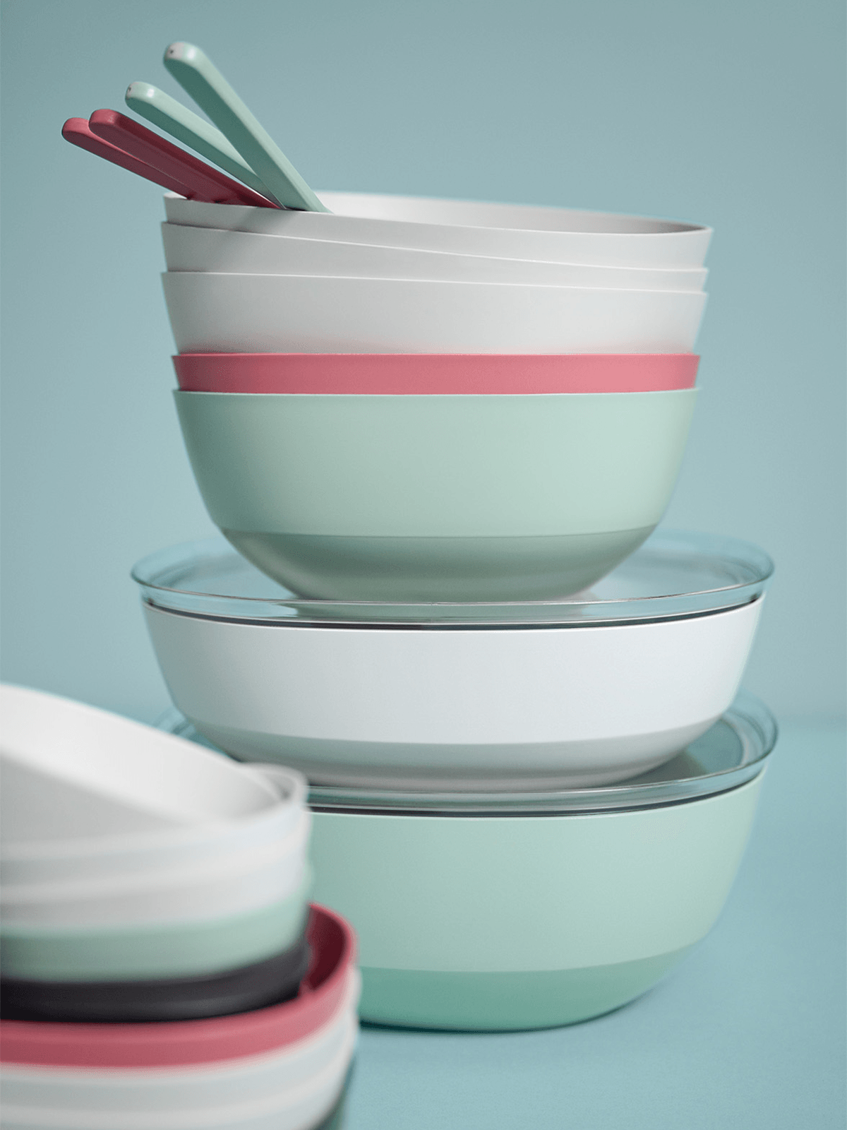 Mepal Silueta Salad Server Set Nordic Sage | Bash