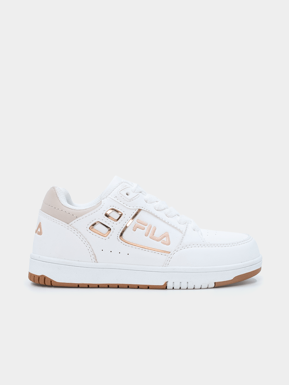 Fila Junior Grade-School Parker 2.0 White/Gold Sneakers | Bash