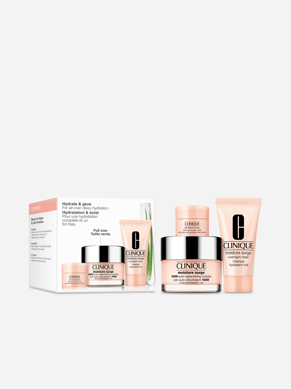 Clinique Hydrate + Glow: Moisture Surge Set For All-Over Dewy Hydration ...