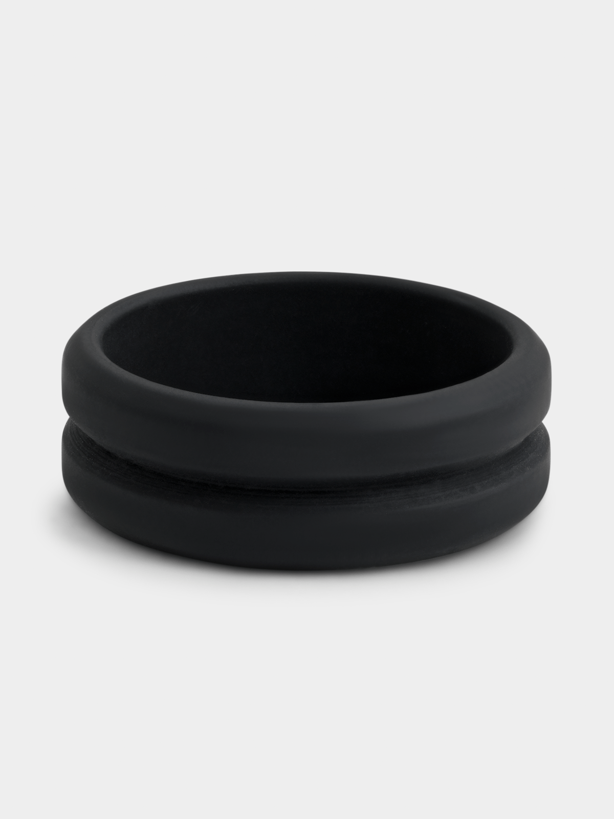 Black Silicone Groove Ring | Bash