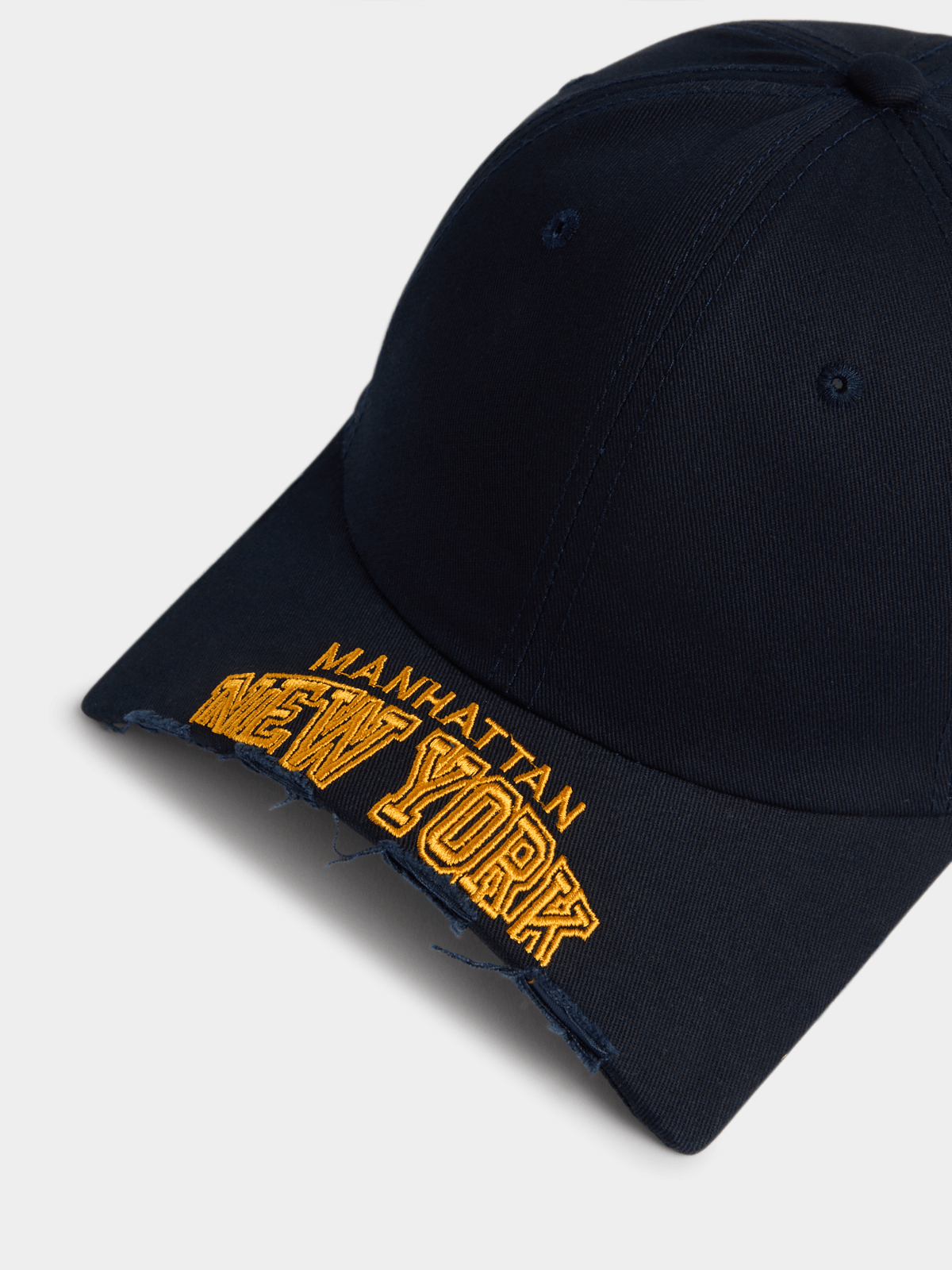 The FIX Unisex Navy NY Embroided Short Peak Hat | Bash