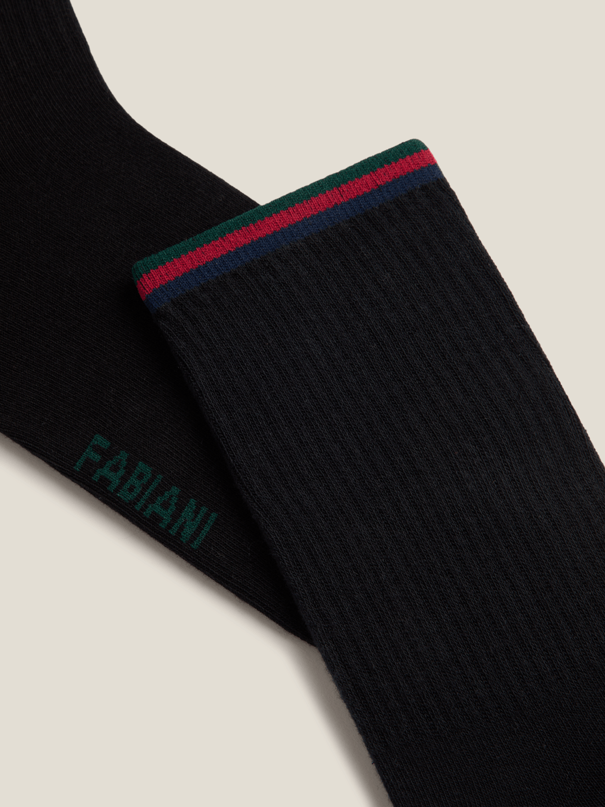 Fabiani Men's Back Tipped Logo Shaft Socks | Bash