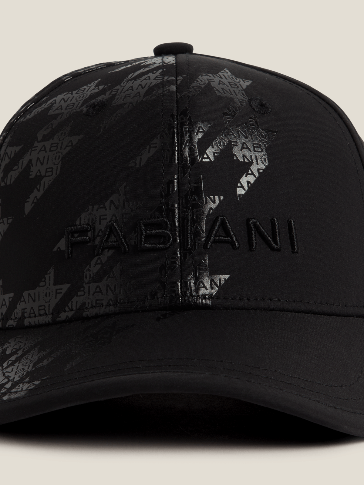 Fabiani Men's Black Embroidered Houdstooth Cap | Bash