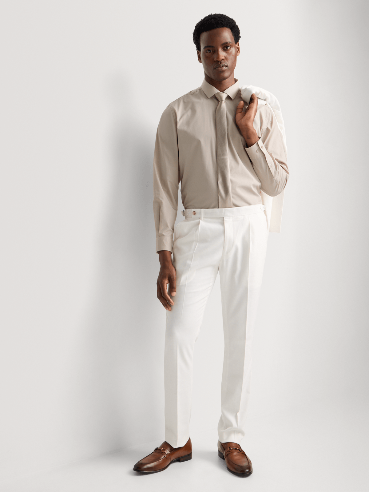 Markham Men's Regular Fit Fashion Lounge Natural Shirt | Bash