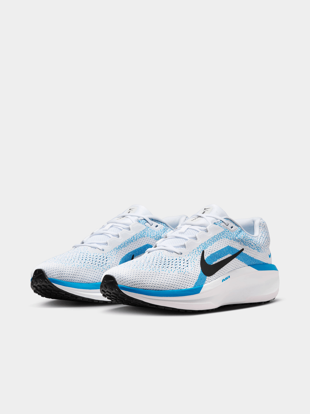Nike Mens Winflo 11 White/Blue Running Shoes | Bash