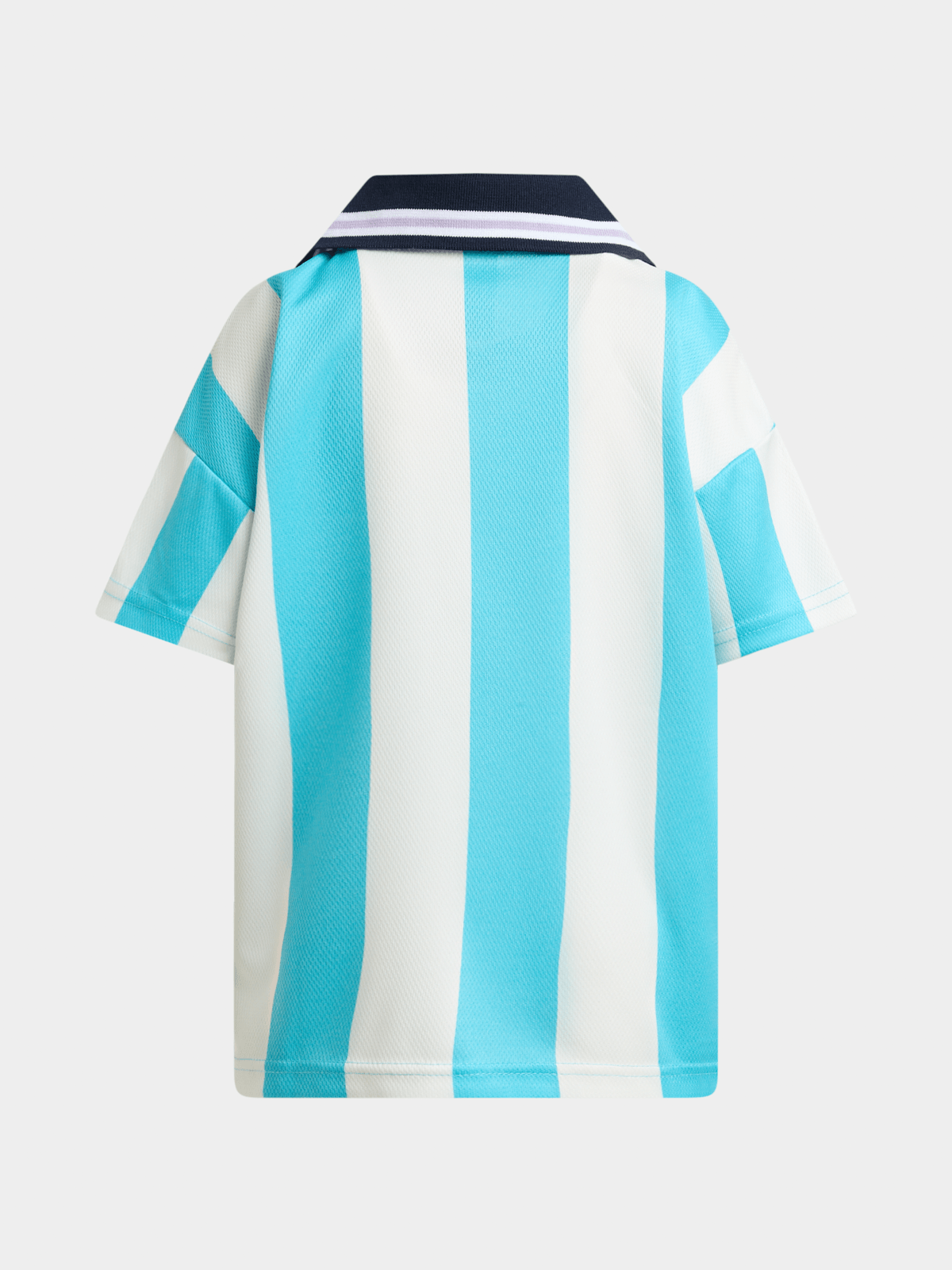 Jet Boys Blue Stripe Match Collar Sports T-shirt | Bash