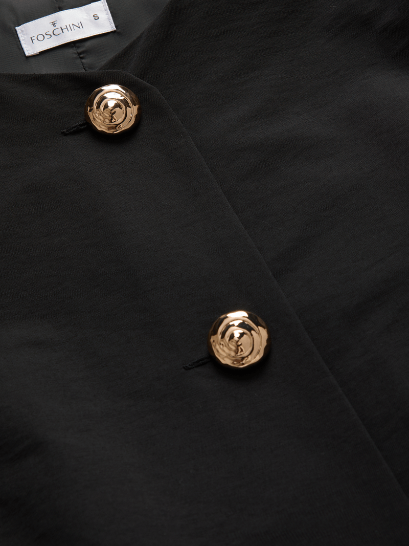 Button Through Puff Sleeve Shell Top | Bash