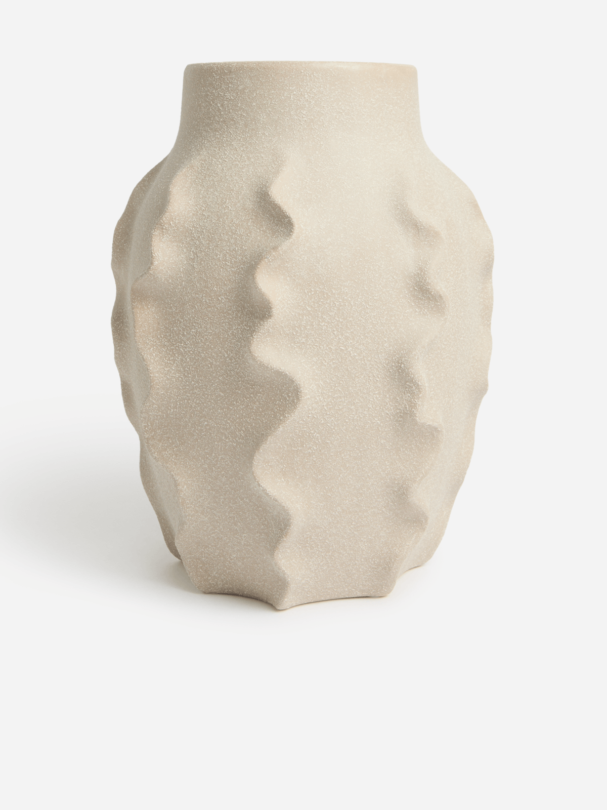 Jet Home Taupe XL Frill Urn Vase | Bash