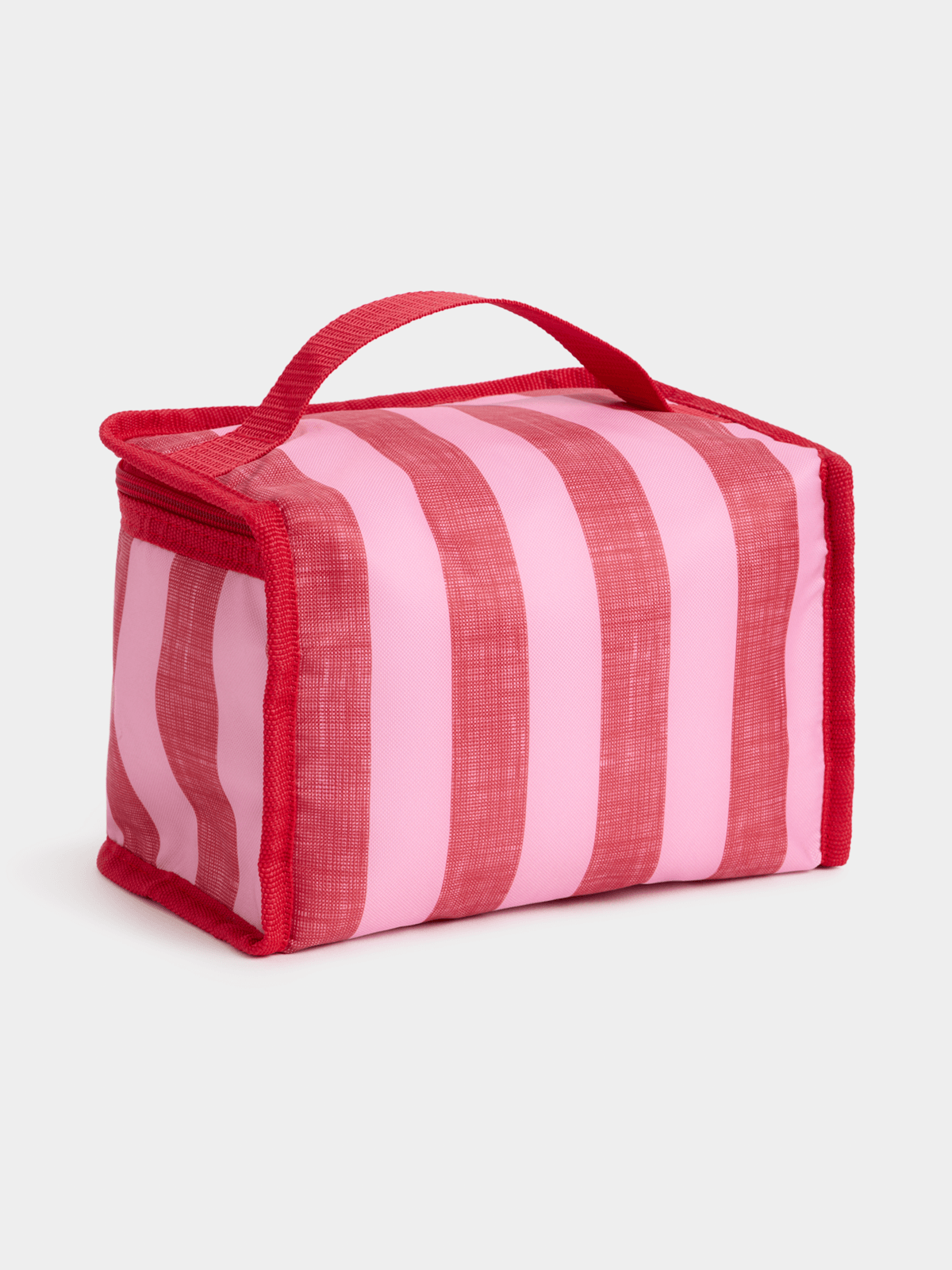 Jet Home Red Pink Stripe Lunch Bag | Bash
