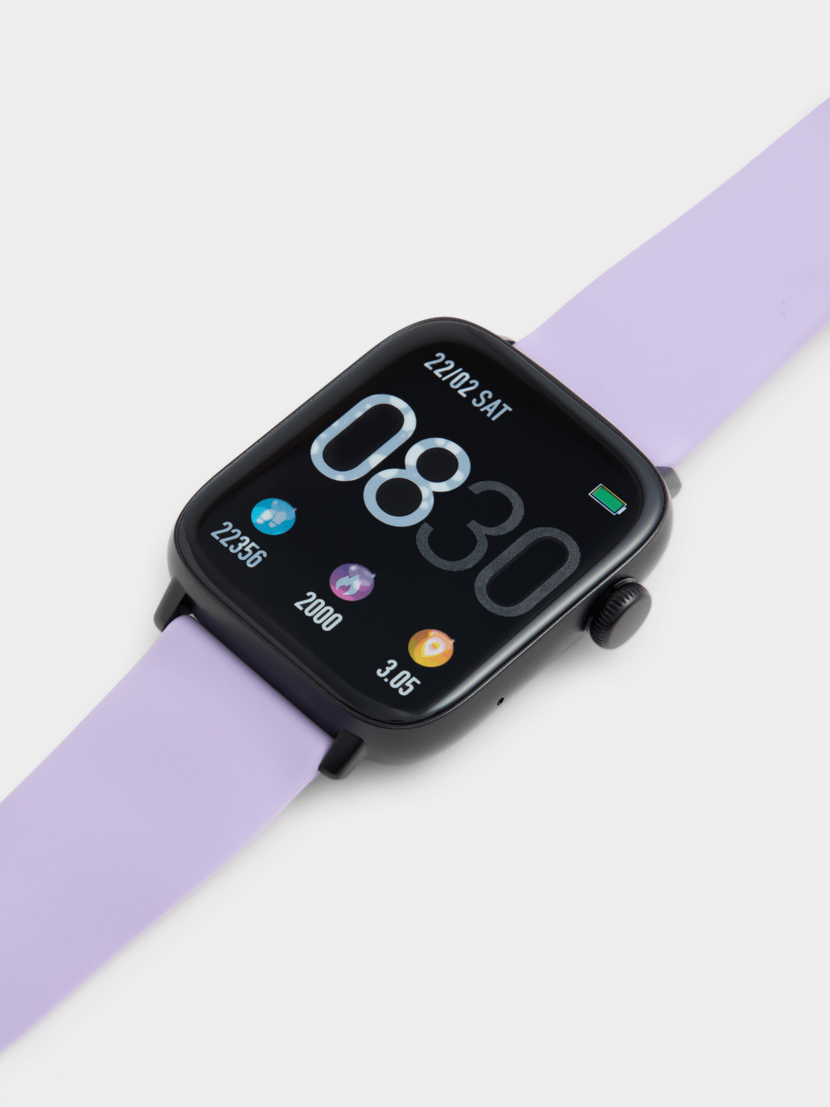 Tempo Pulse Rectangle Lilac & Tan Smart Watch Gift Set | Bash