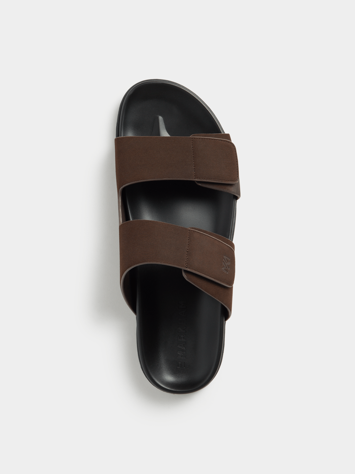 Markham Men's Velcro Mule Brown Sandal | Bash