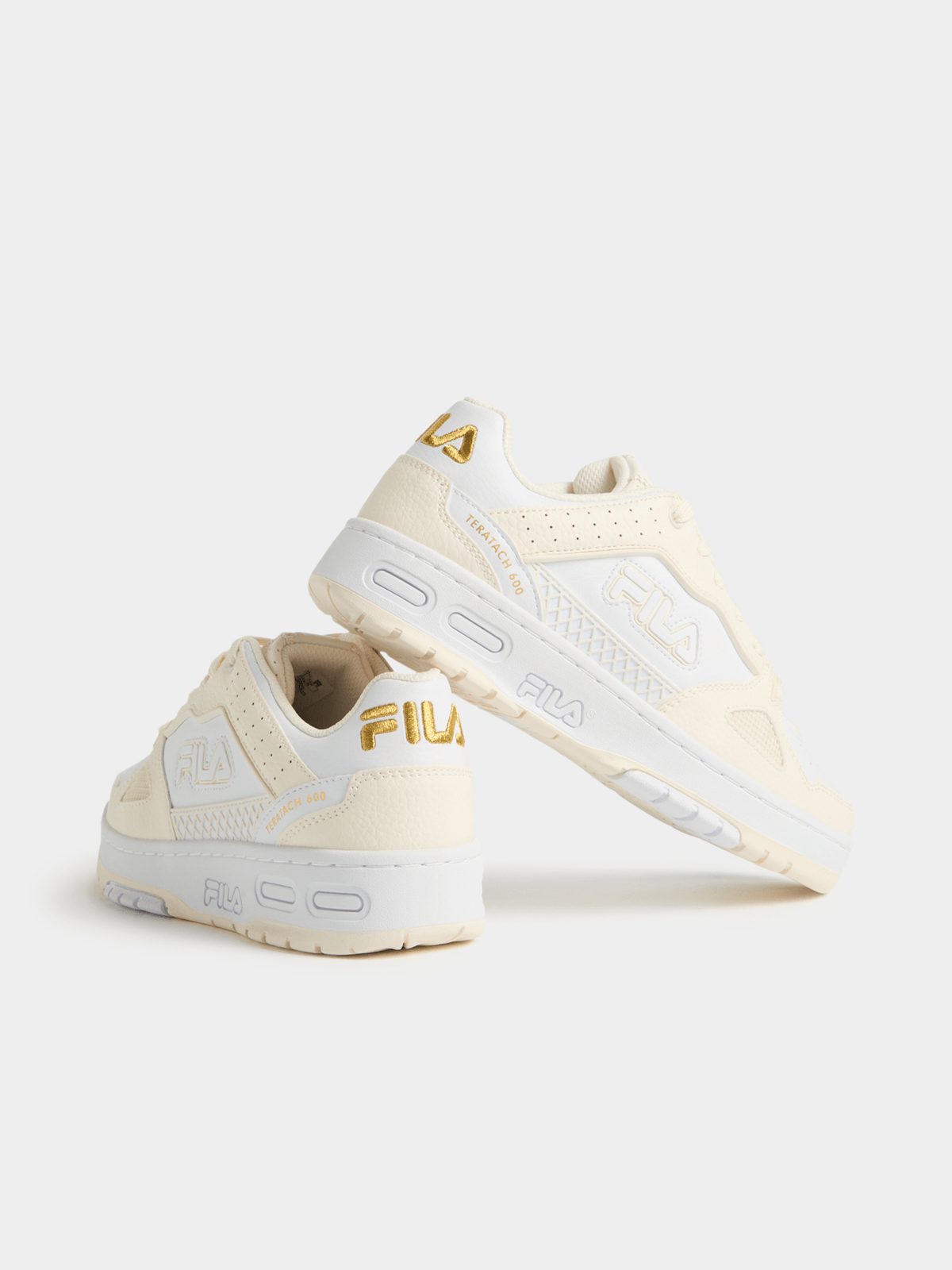 Fila Womens Teratach 600 White/Gardenia Gold Sneakers | Bash
