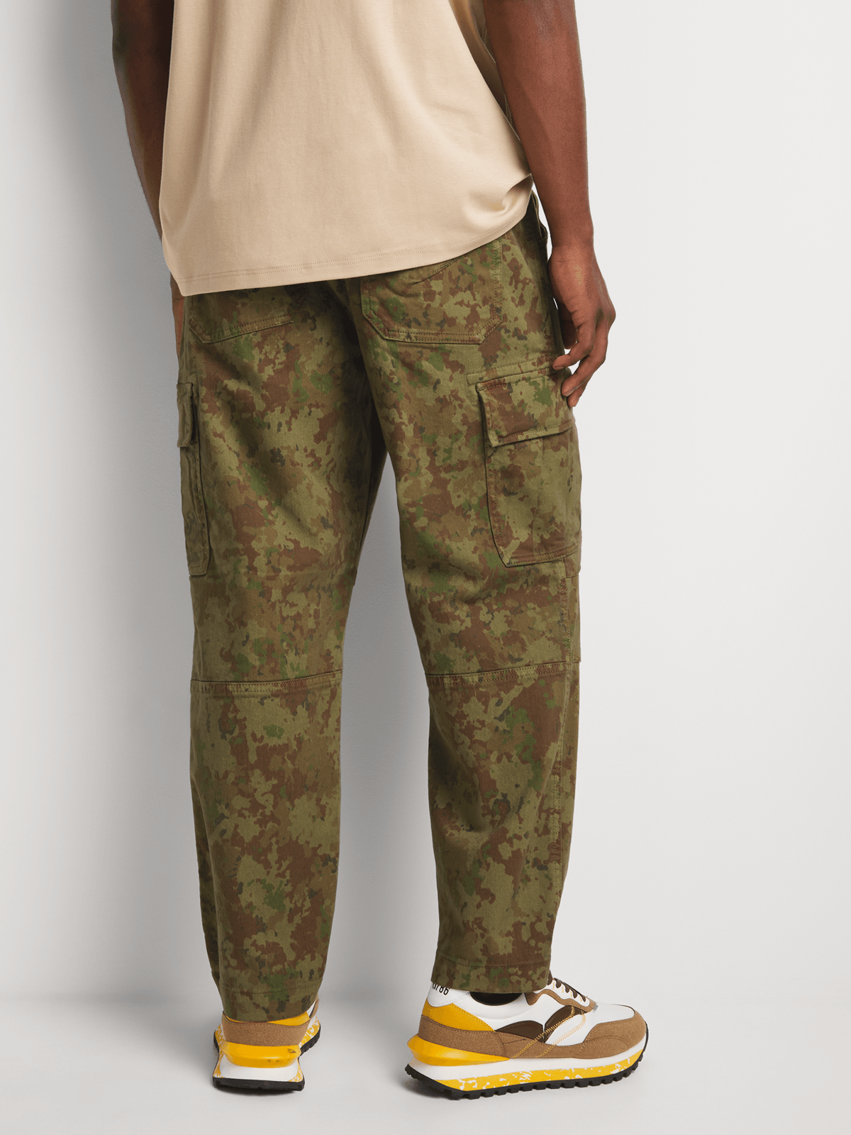 Men's Relay Jeans Fashion Green Camo Cargo Pants | Bash