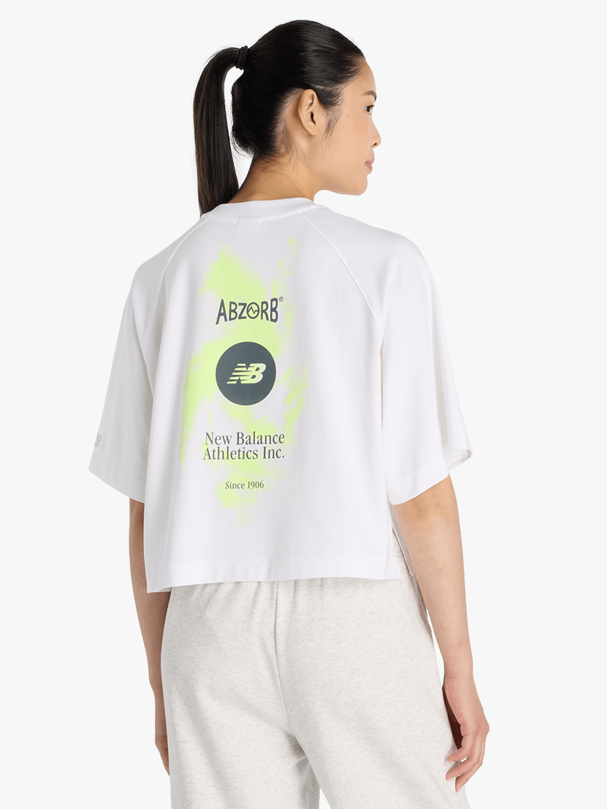 New Balance Womens Vortex White Tee | Bash