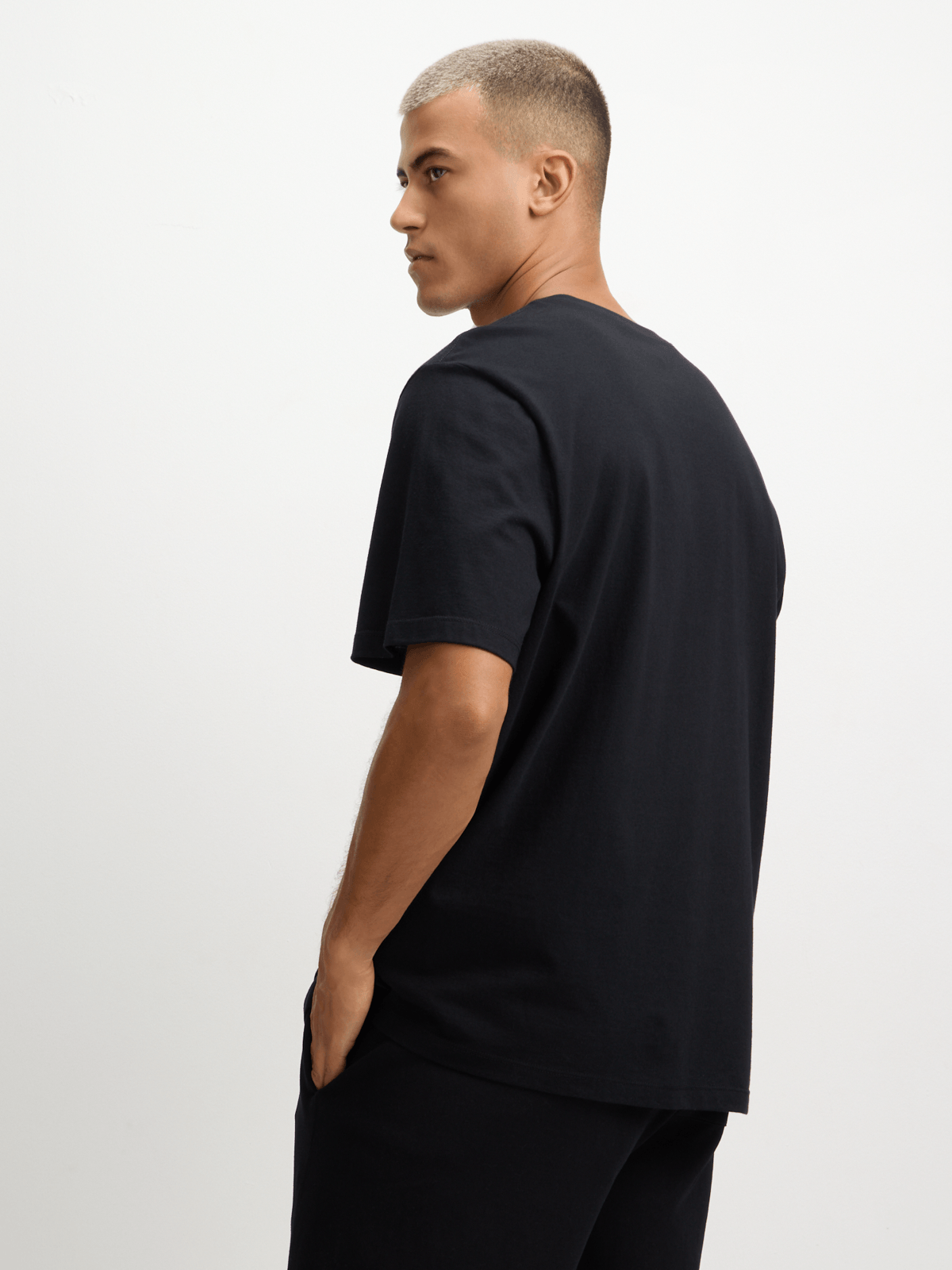 TS Mens Everyday Black Crew Neck Tee | Bash