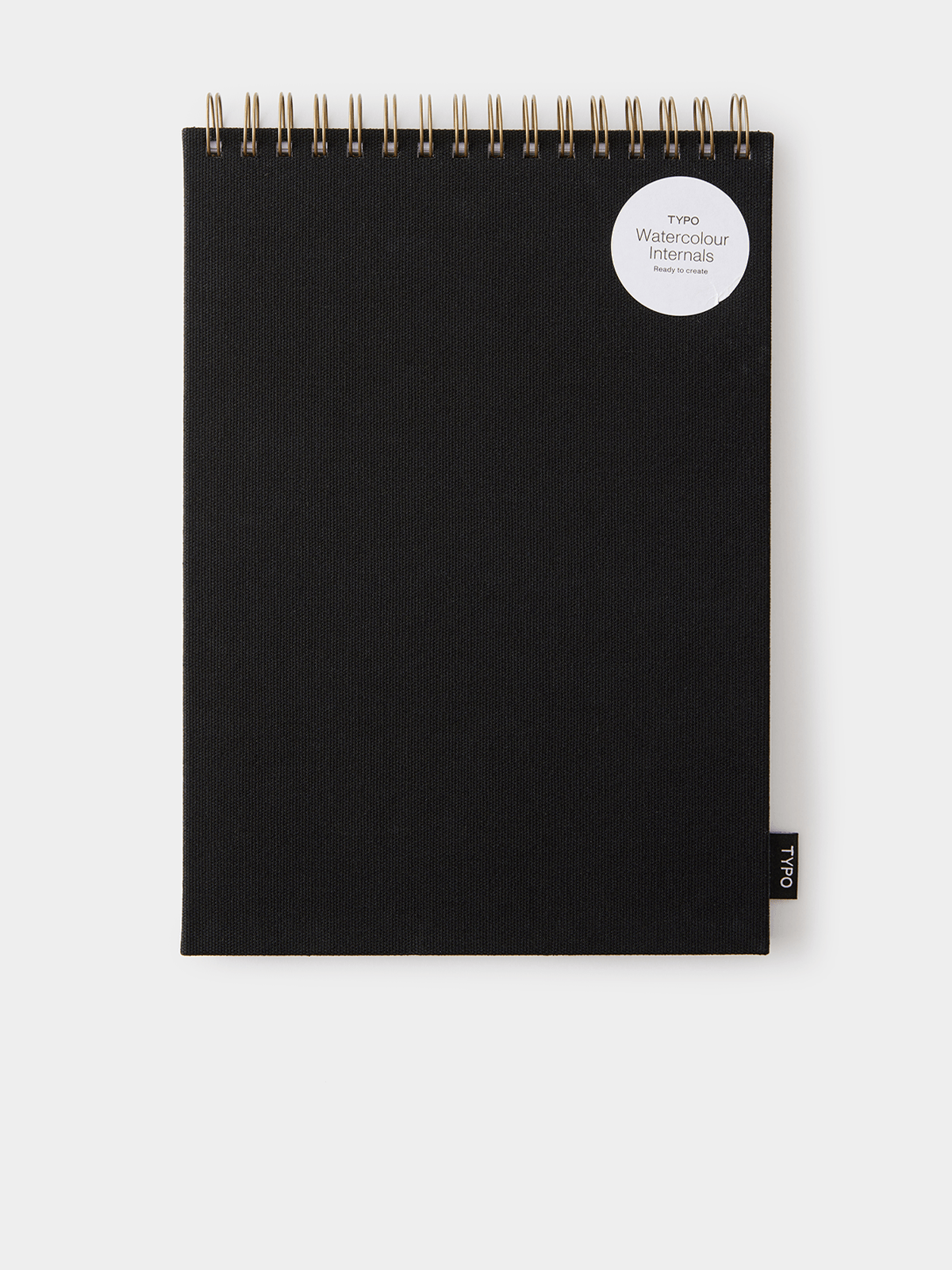 TYPO Black A4 Spiral Watercolour Book | Bash